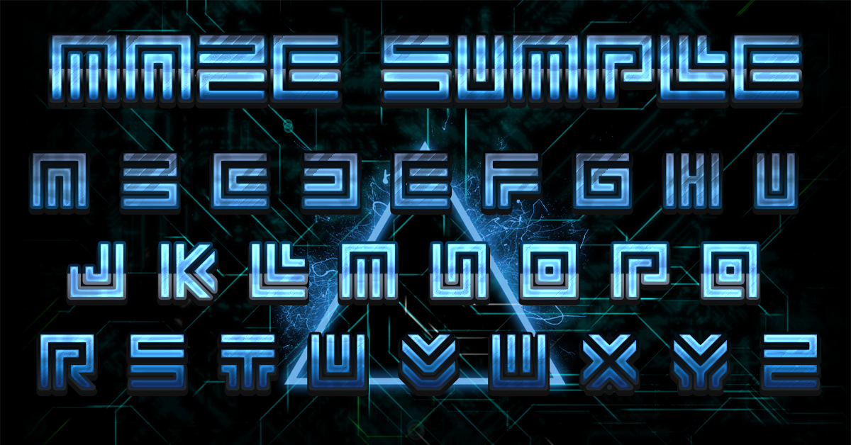 Simple Maze Font – MasterBundles