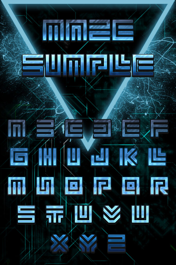 Simple Maze Font – MasterBundles