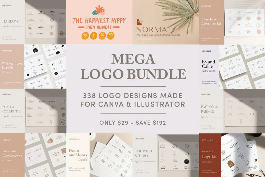 338 Mega Logo Bundle – MasterBundles