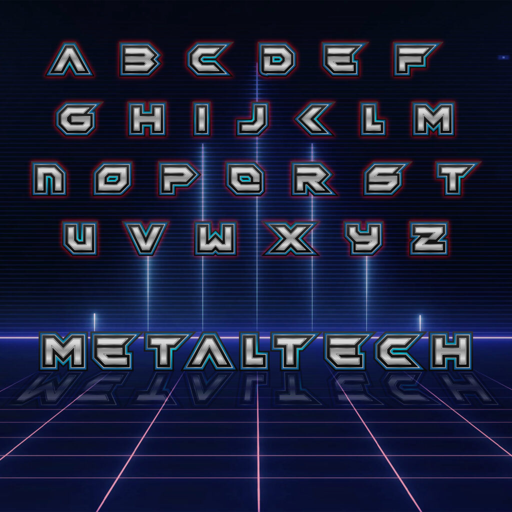 Metal Tech Font – MasterBundles
