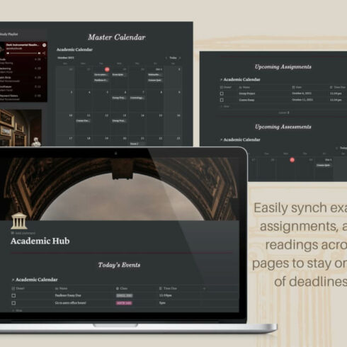 Dark Academia Student Template | Master Bundles