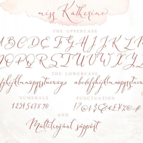 Miss Katherine Font Cyrillic Plus Extra | Master Bundles