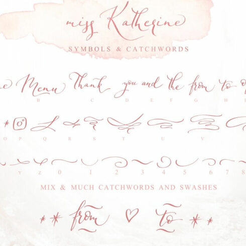 Miss Katherine Font Cyrillic Plus Extra | Master Bundles