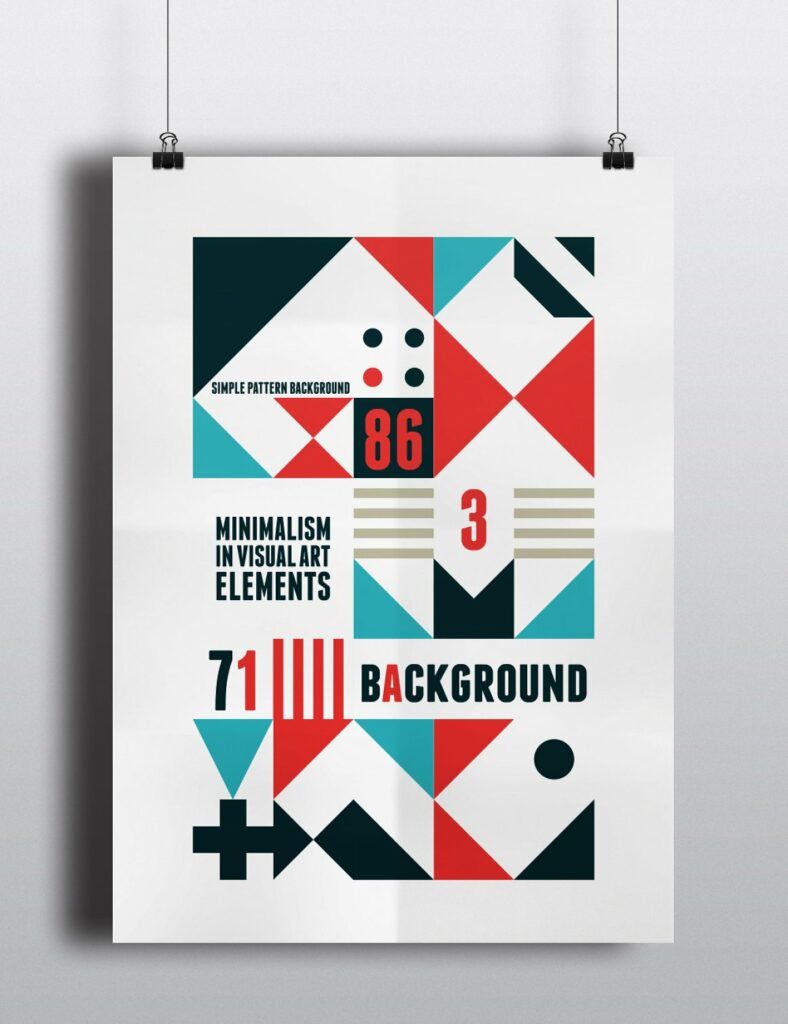 20 Geometric Posters & 70 Shapes – MasterBundles