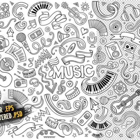 Musical Objects & Elements Set | MasterBundles