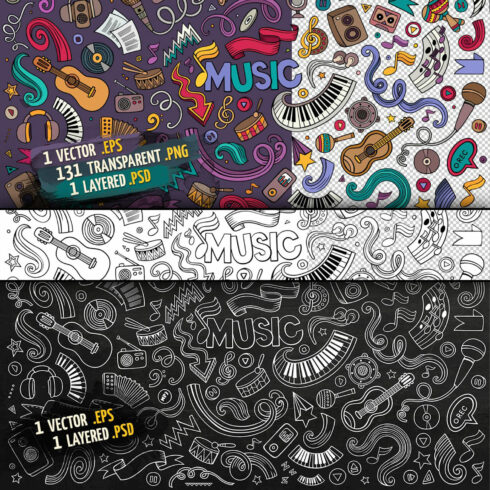Musical Objects & Elements Set – MasterBundles