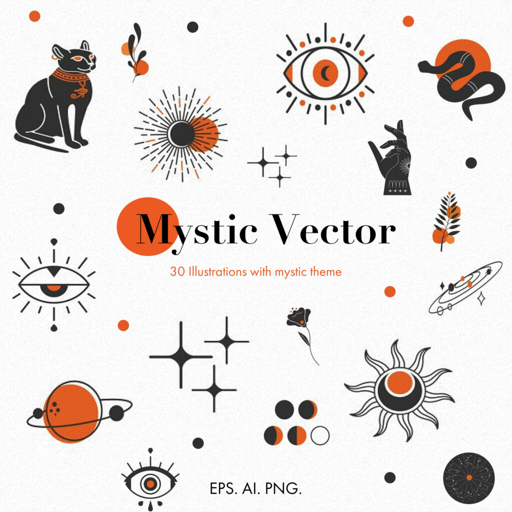 Mystic Clipart - Vector + PNG – MasterBundles