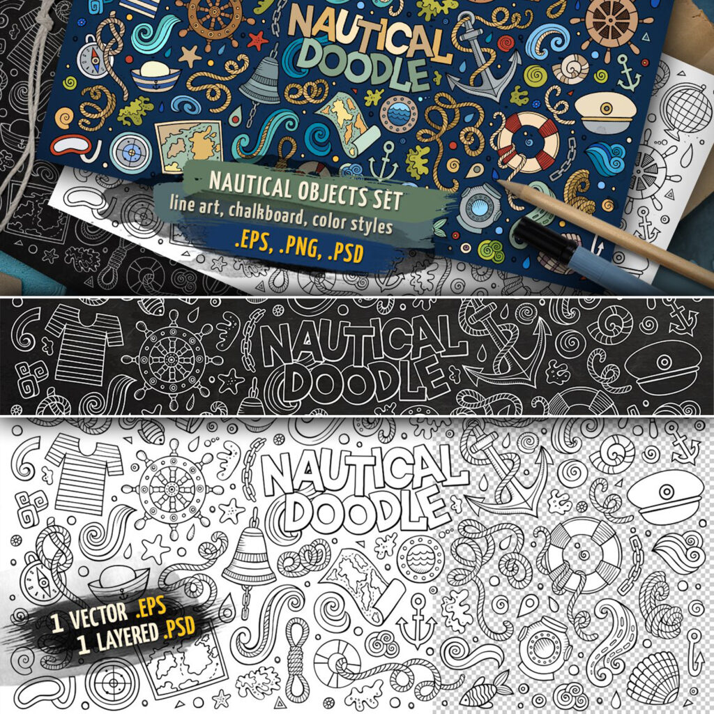 Nautical Objects Set – MasterBundles