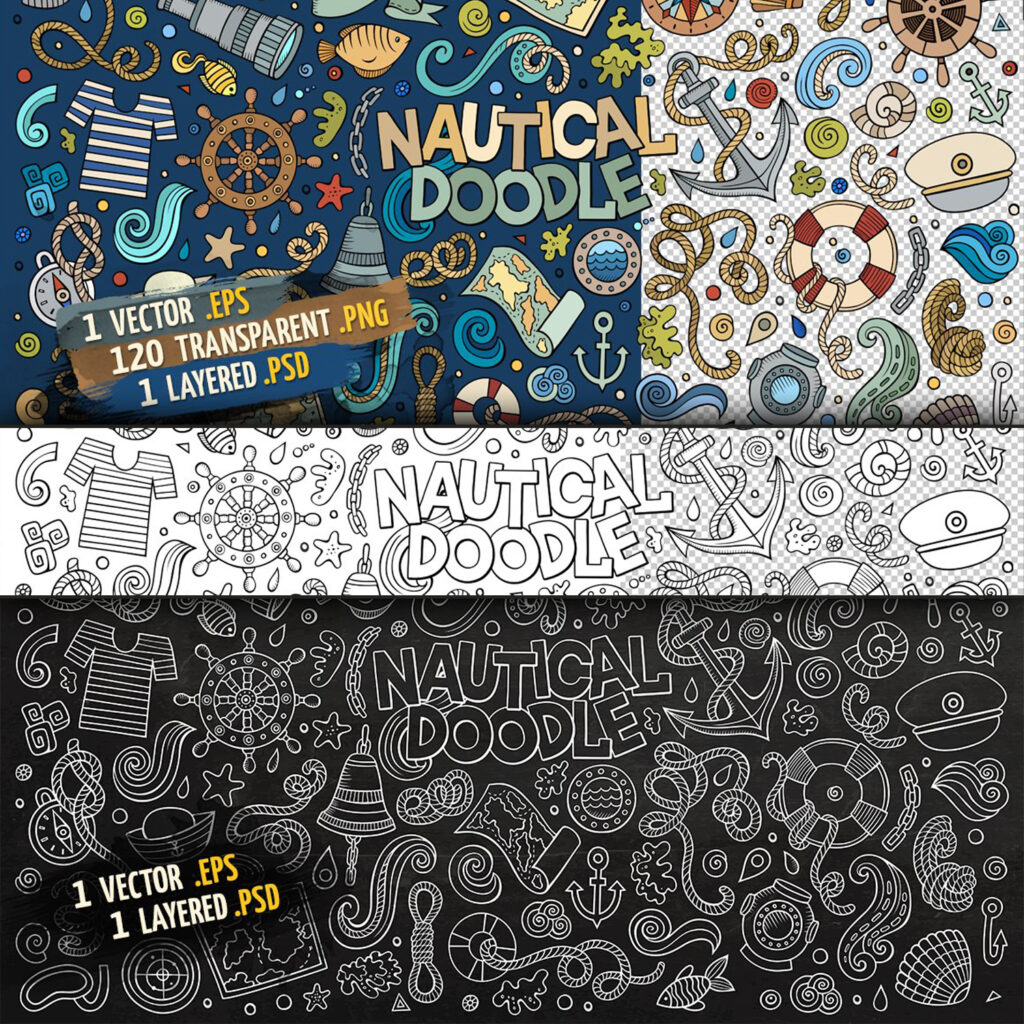 Nautical Objects Set – MasterBundles