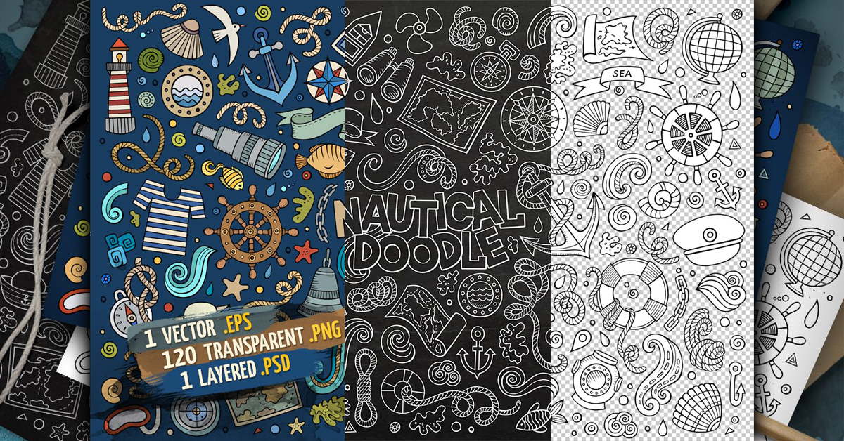 Nautical Objects Set – MasterBundles