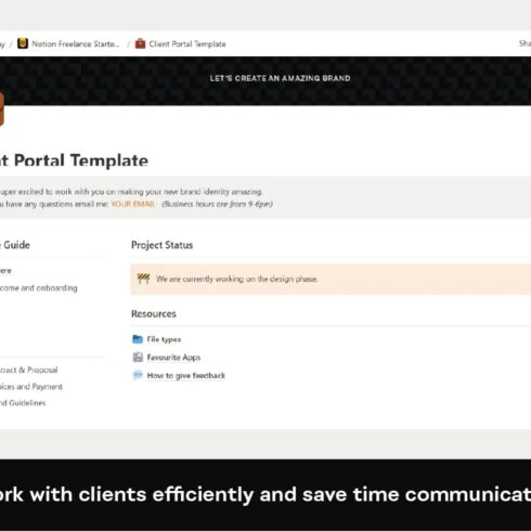 Notion Freelance Starter Kit | Master Bundles