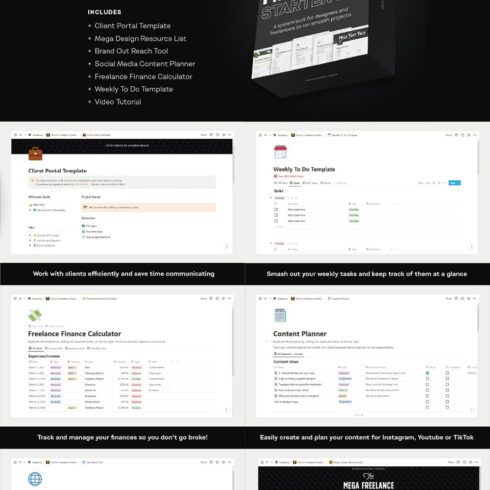 Notion Freelance Starter Kit | Master Bundles
