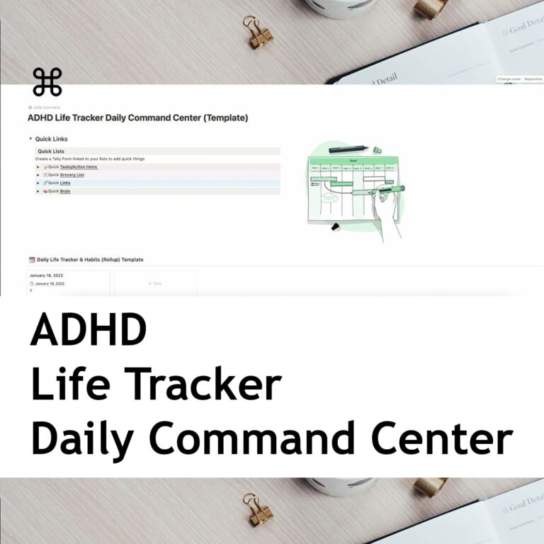 Notion Life Tracker Command Center – MasterBundles