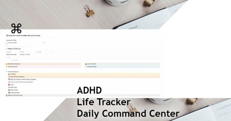 Notion Life Tracker Command Center – MasterBundles