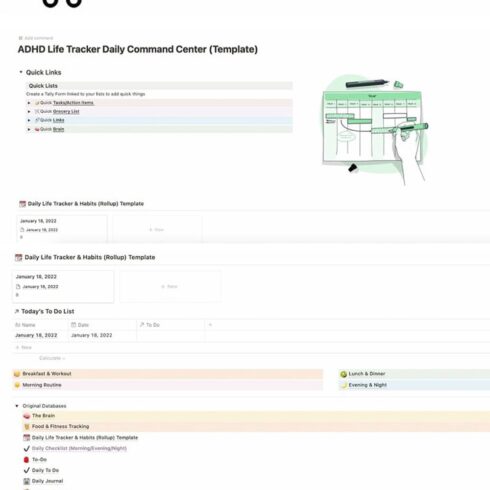 Notion Life Tracker Command Center | Master Bundles