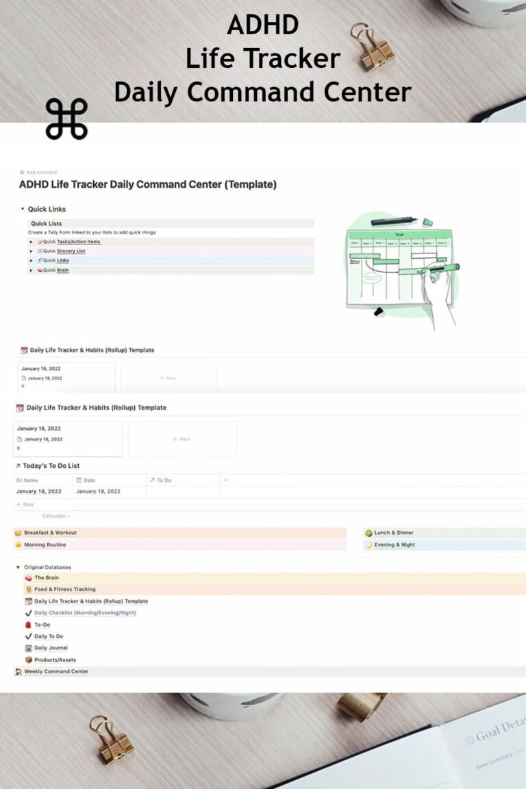 Notion Life Tracker Command Center – MasterBundles