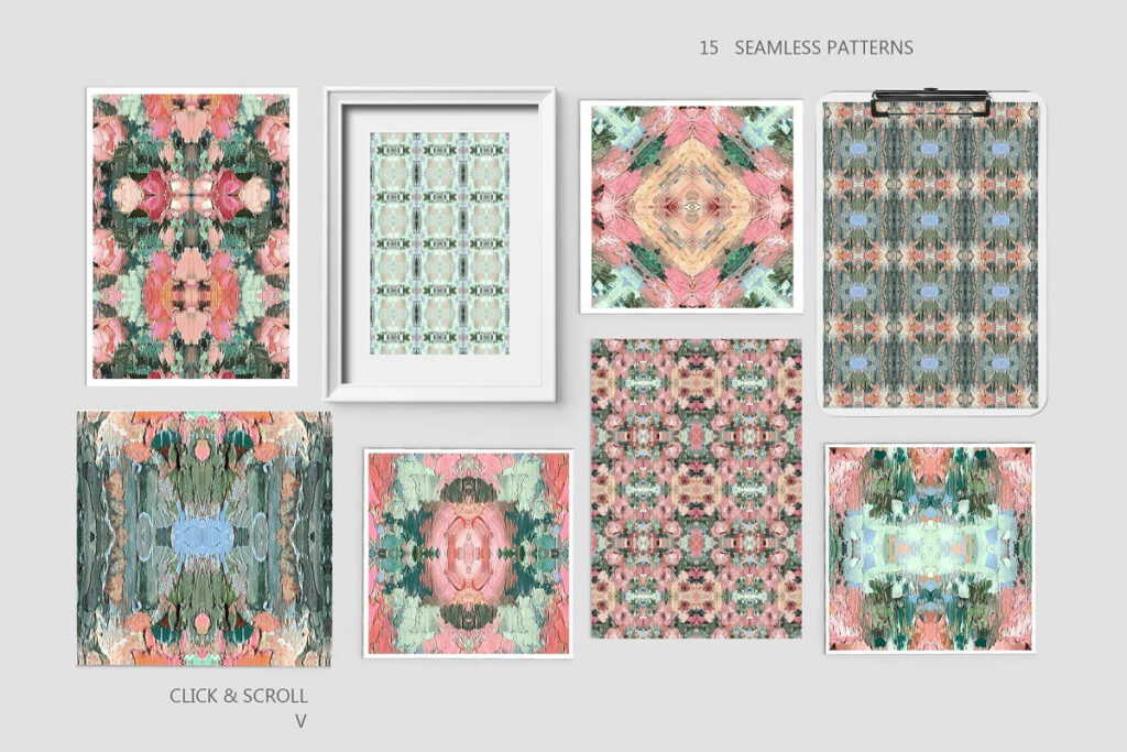 Oil Painting Seamless Patterns Vol.7 – MasterBundles