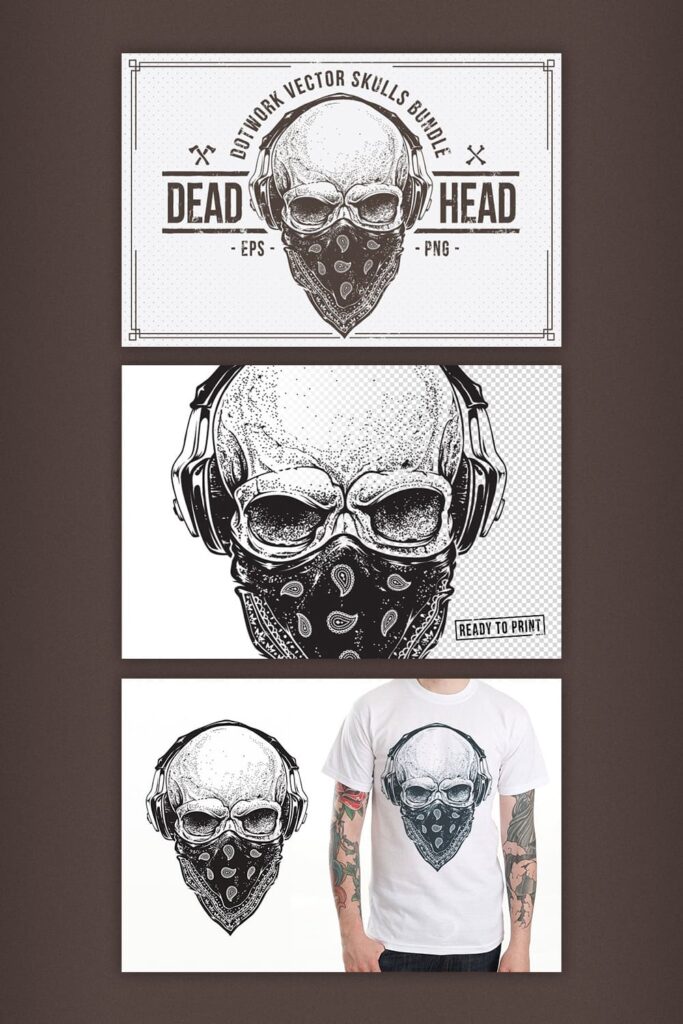 Dead Head | Vector Skulls Bundle – MasterBundles