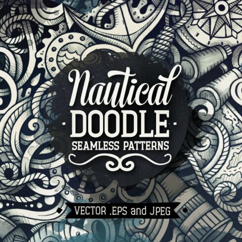 Nautical Graphics Doodles Patterns | Master Bundles