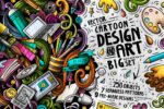 Design & Art Cartoon Doodle Big Pack | Master Bundles