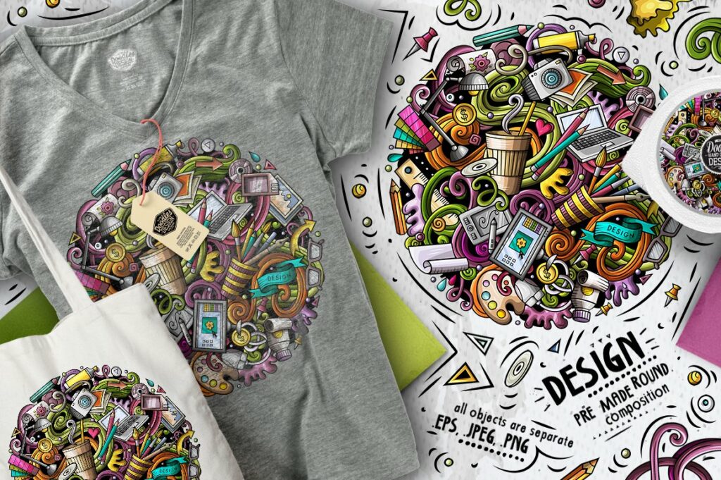 Design & Art Cartoon Doodle Big Pack – MasterBundles