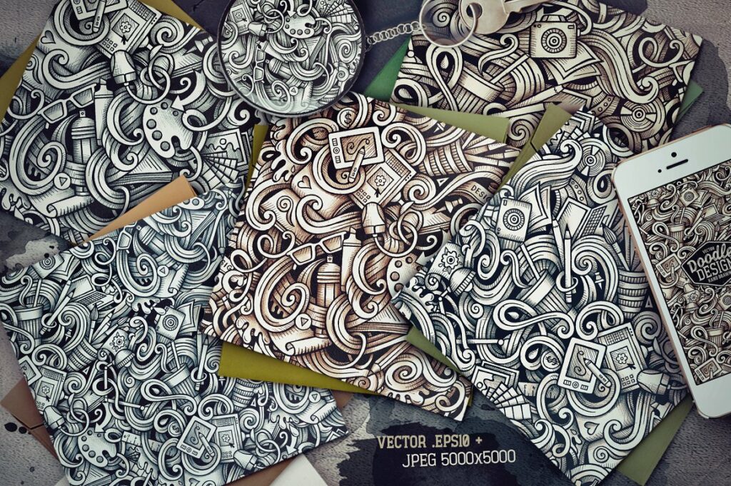 Design Graphics Doodles Patterns – MasterBundles