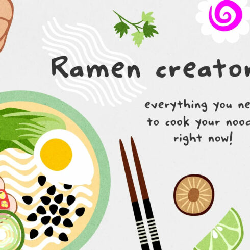 Ramen Creator. Cook Your Own Bowl! | MasterBundles