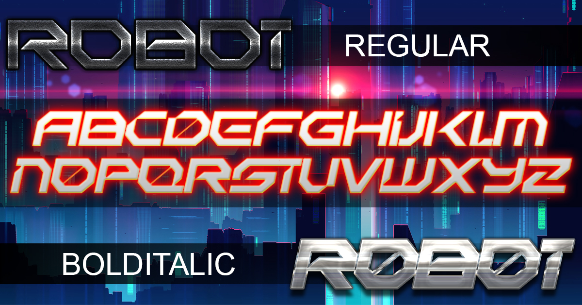 Robot Love Font – MasterBundles