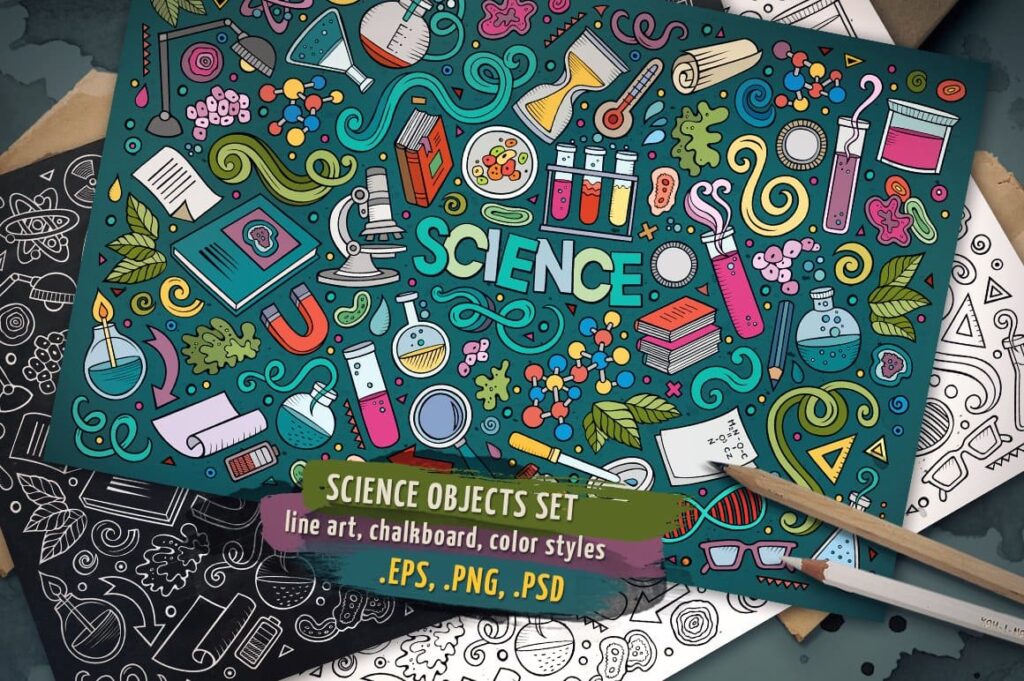 Science Objects & Elements Set – MasterBundles