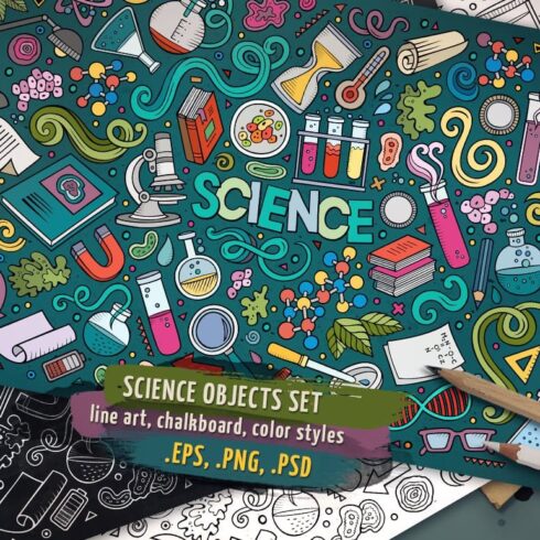 Science Objects & Elements Set | Master Bundles