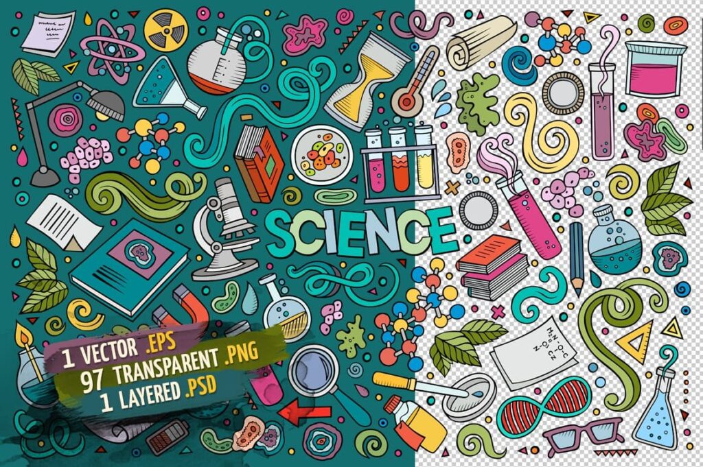 Science Objects & Elements Set – MasterBundles