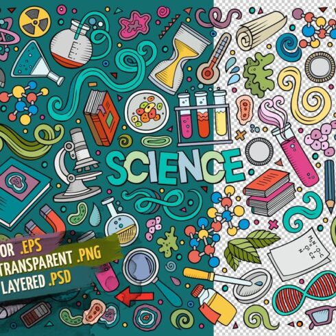 Science Objects & Elements Set | Master Bundles