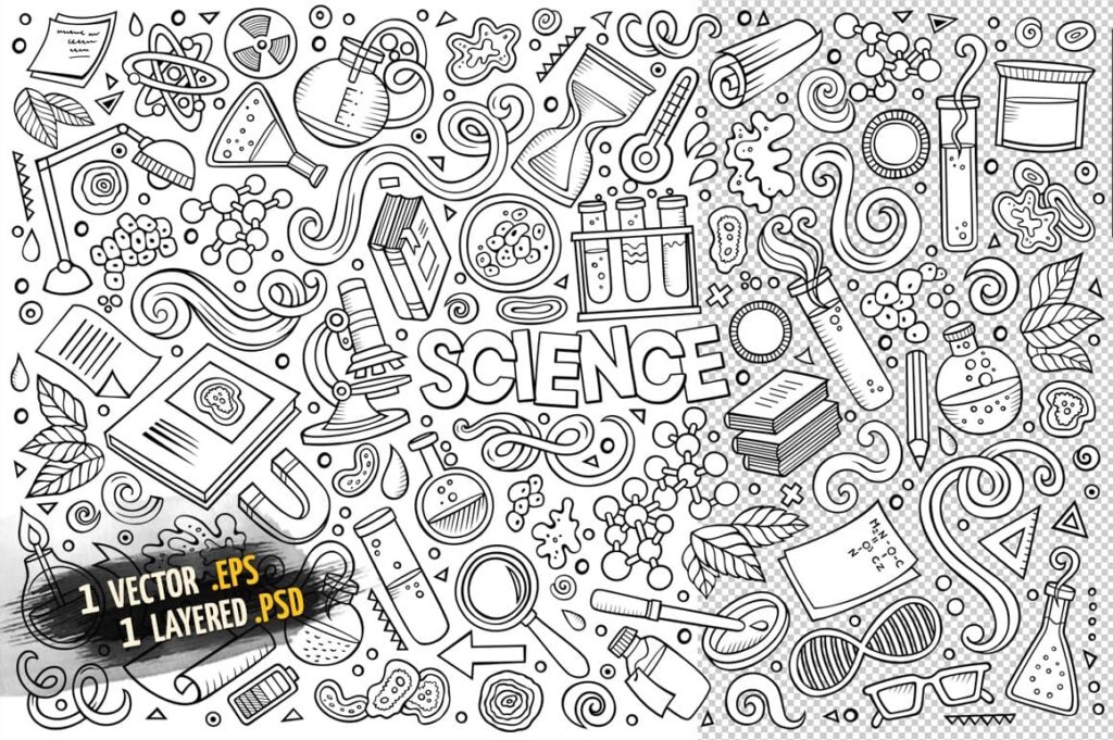 Science Objects & Elements Set – MasterBundles