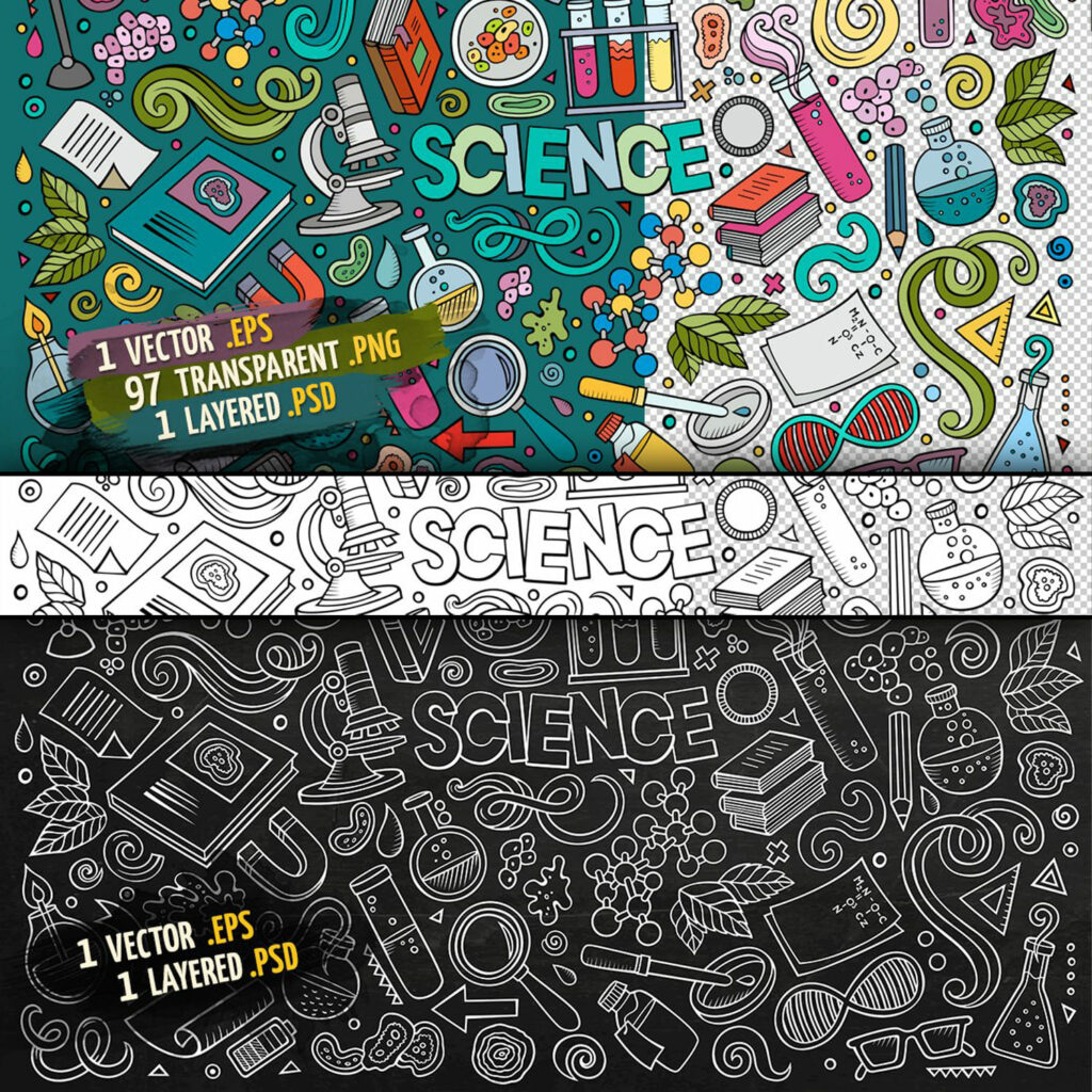 Science Objects & Elements Set – MasterBundles