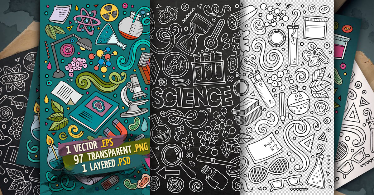 Science Objects & Elements Set – MasterBundles