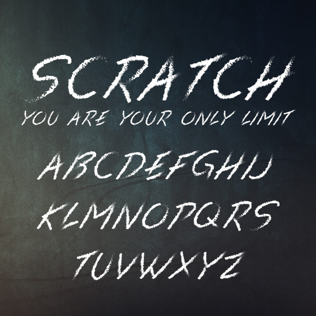 Scratch Font – MasterBundles