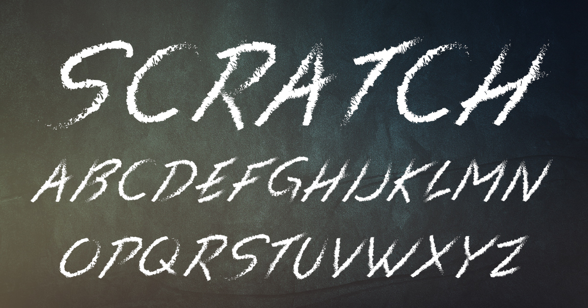 Scratch Font – MasterBundles