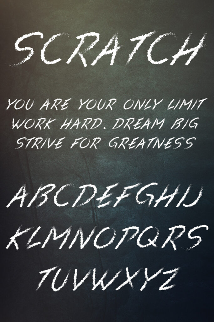 Scratch Font – MasterBundles