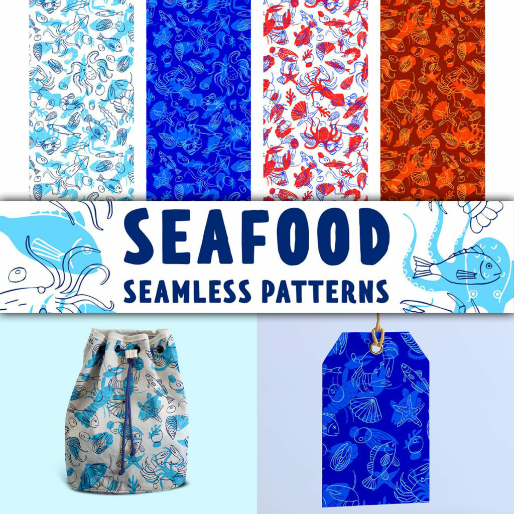 Seafood Patterns – MasterBundles