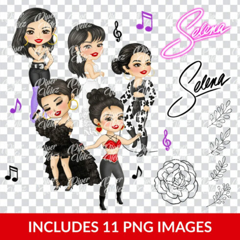 Selena Quintanilla PNG Clipart Collection Original – MasterBundles