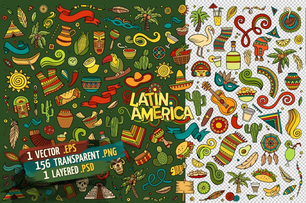 Latin American Objects Set – MasterBundles