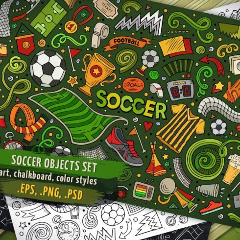 Soccer Objects & Elements Set | Master Bundles
