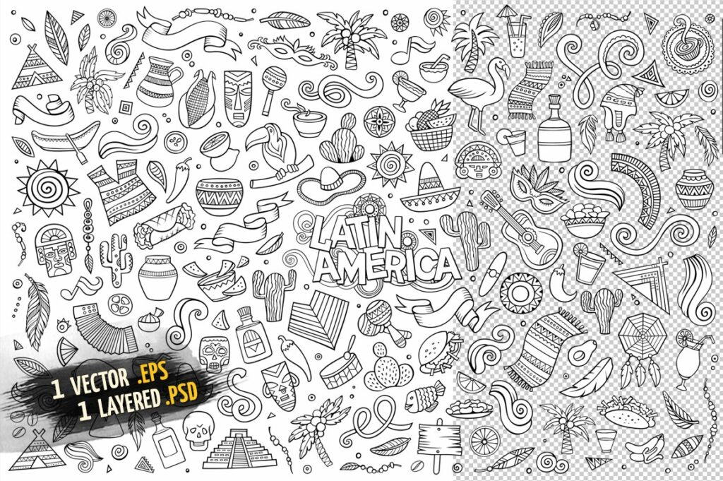 Latin American Objects Set – MasterBundles