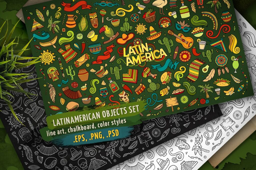 Latin American Objects Set – MasterBundles