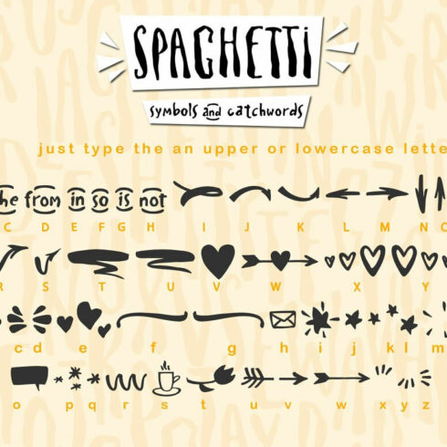 Spaghetti Cyrillic Playful Font | Master Bundles