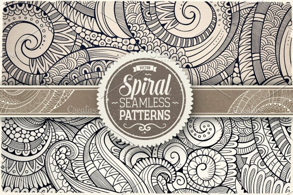 Spiral Seamless Patterns – MasterBundles