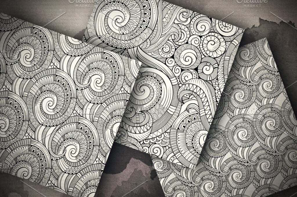 Spiral Seamless Patterns – MasterBundles