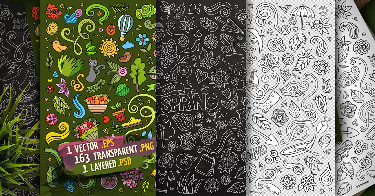 Spring Objects & Symbols Set – MasterBundles