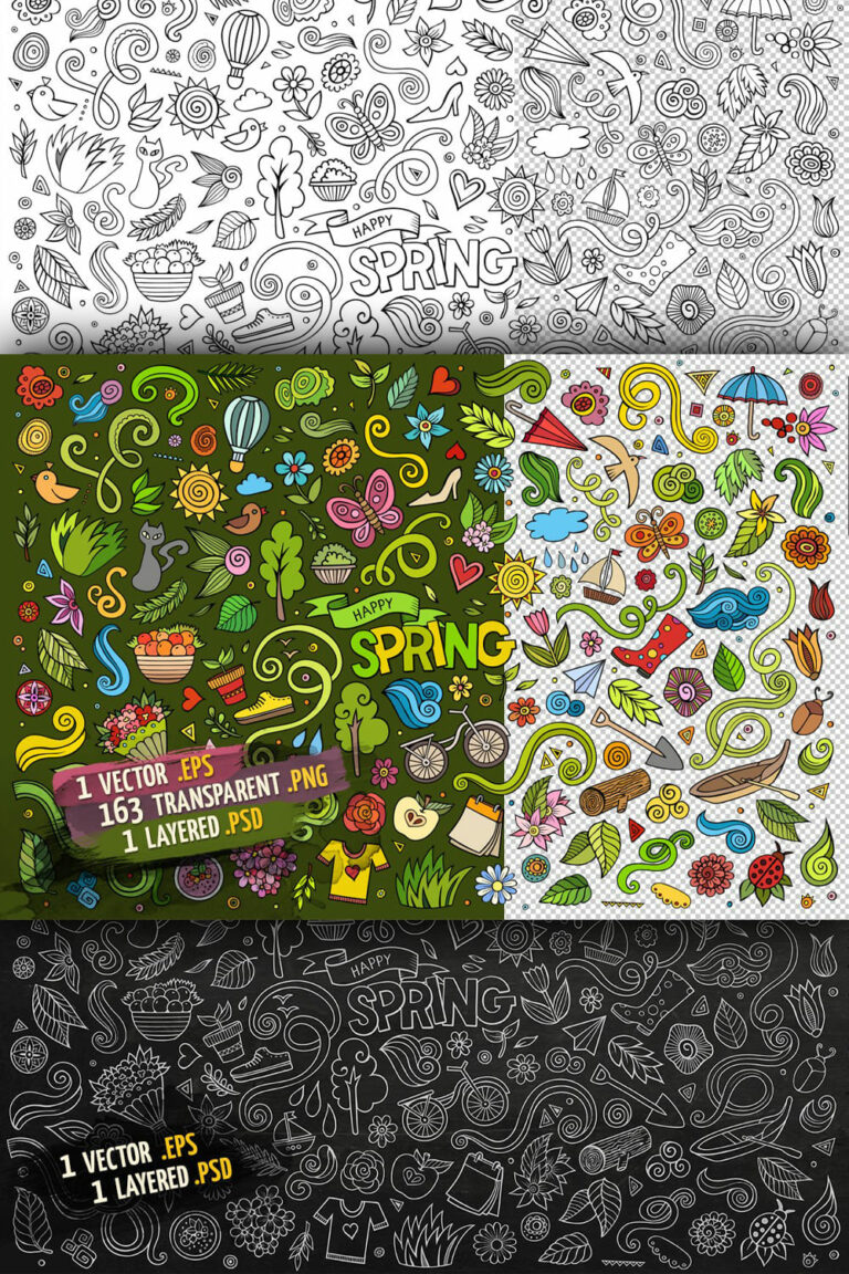 Spring Objects & Symbols Set – MasterBundles