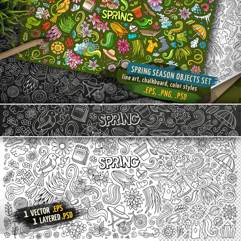 Spring Buds Illustration | Master Bundles